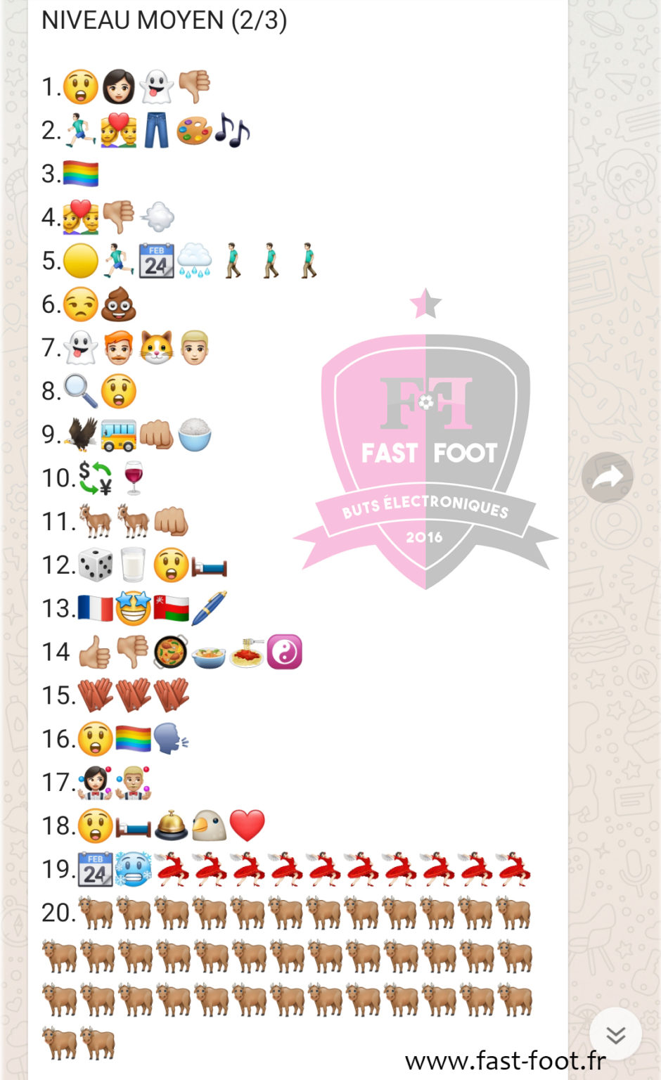 Rébus Emoji Foot : le niveau moyen ! - Fast-Foot - Animation football